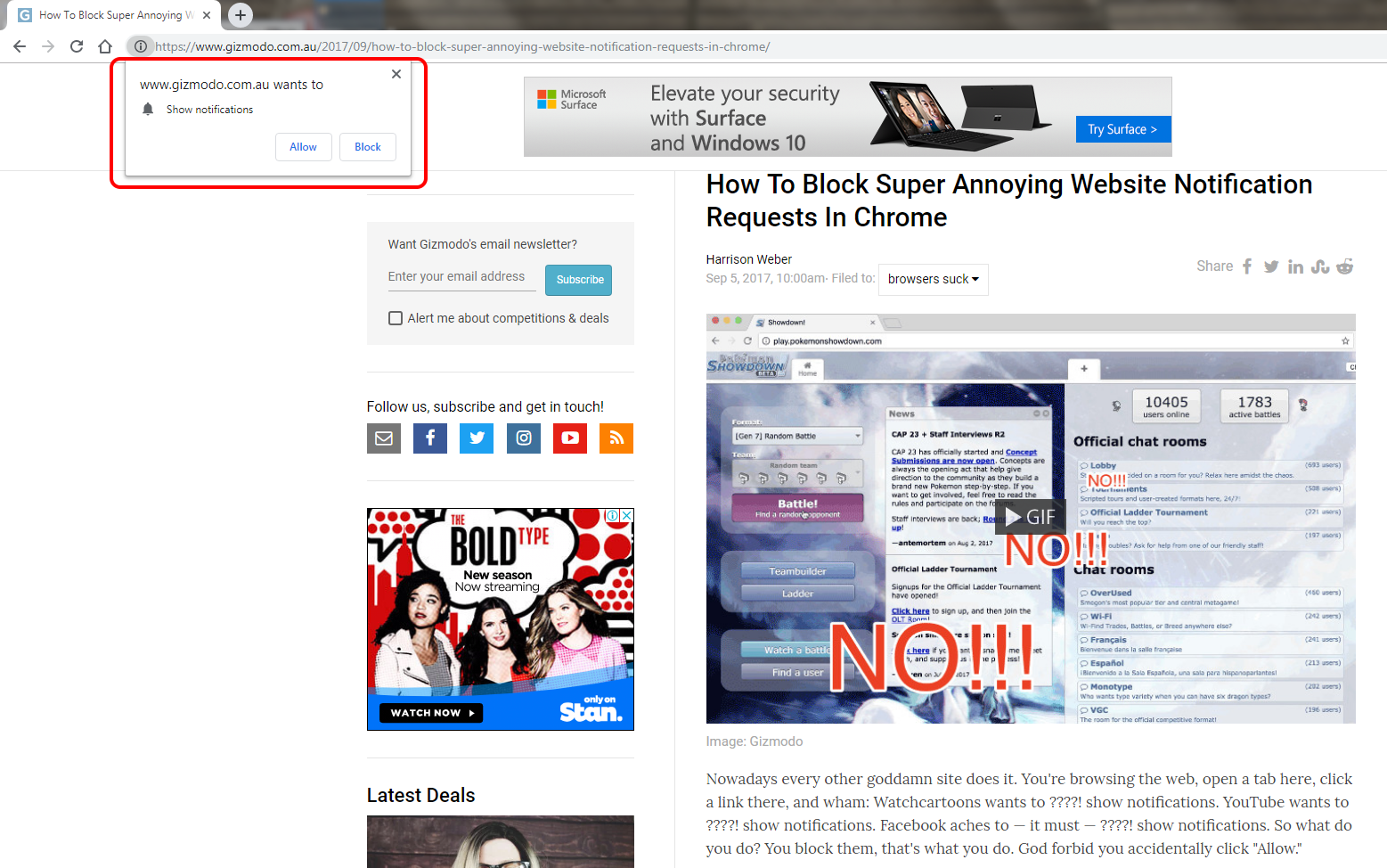 How To Block Notification Requests In Chrome Geek Rant Dot Org